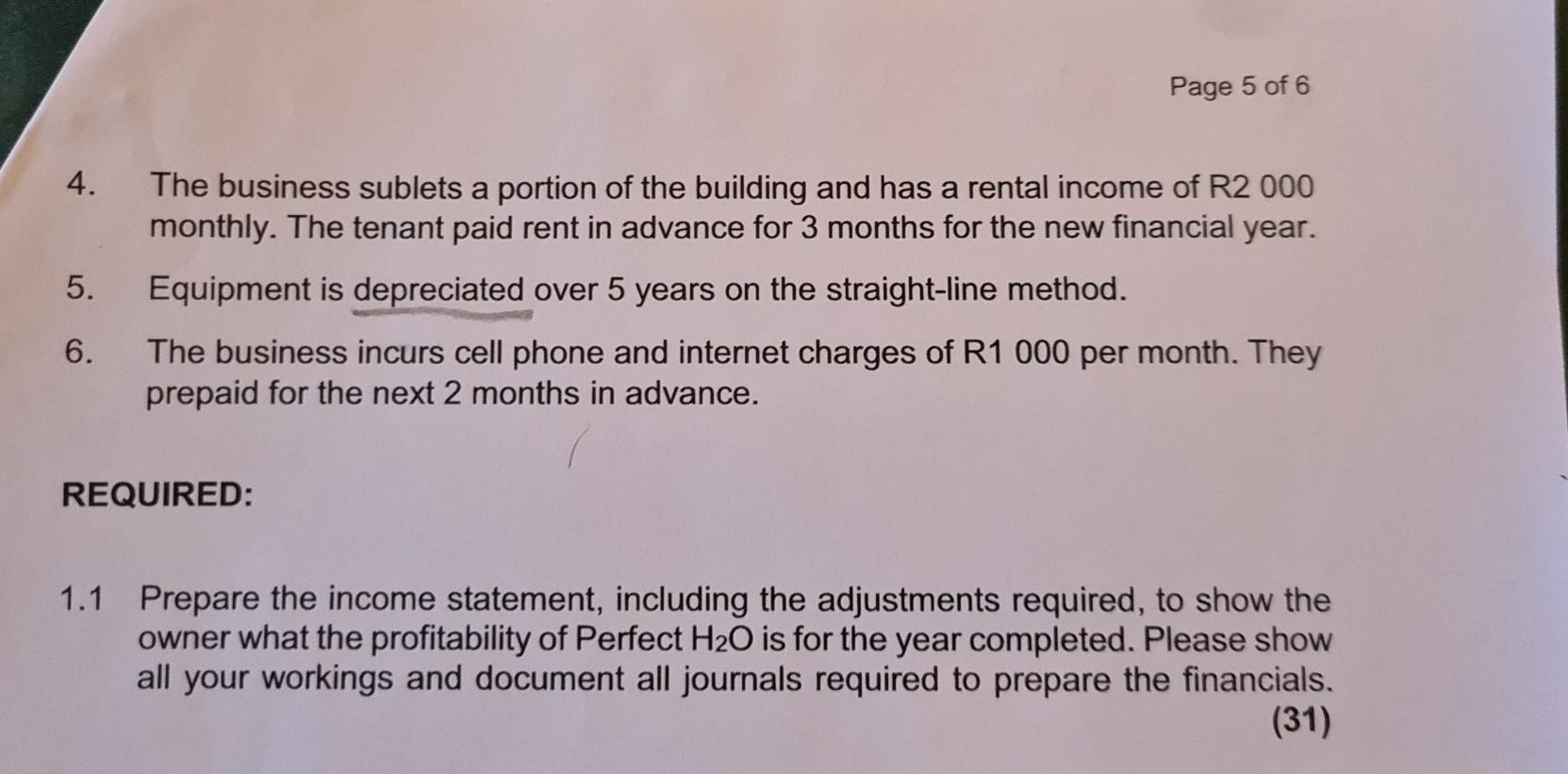 Solved 1. You have received the pre-adjusted trial balance | Chegg.com