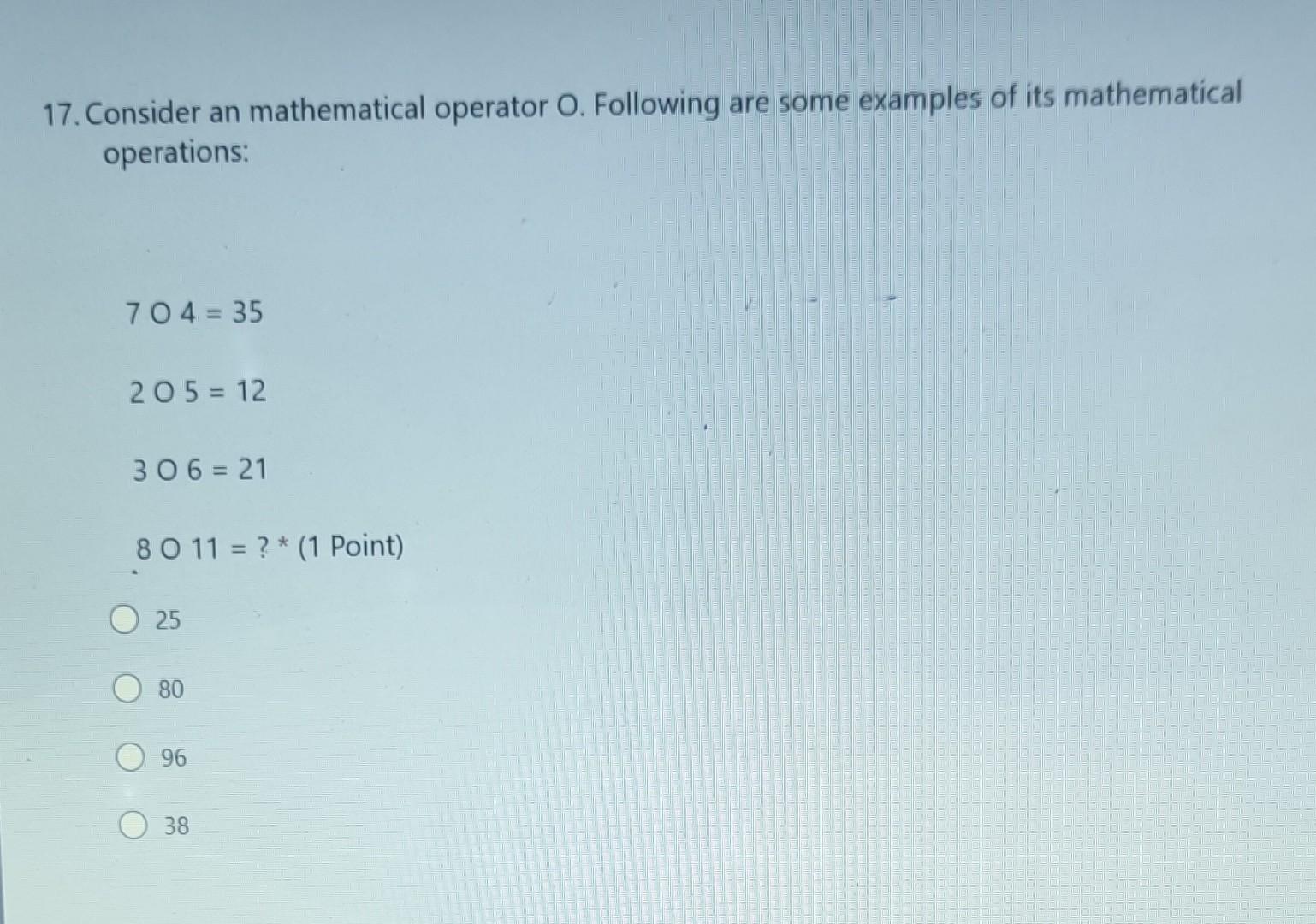 Solved 17. Consider an mathematical operator O. Following | Chegg.com