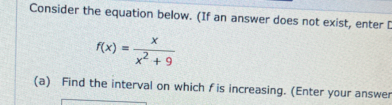 Solved Consider the equation below. (If an answer does not | Chegg.com