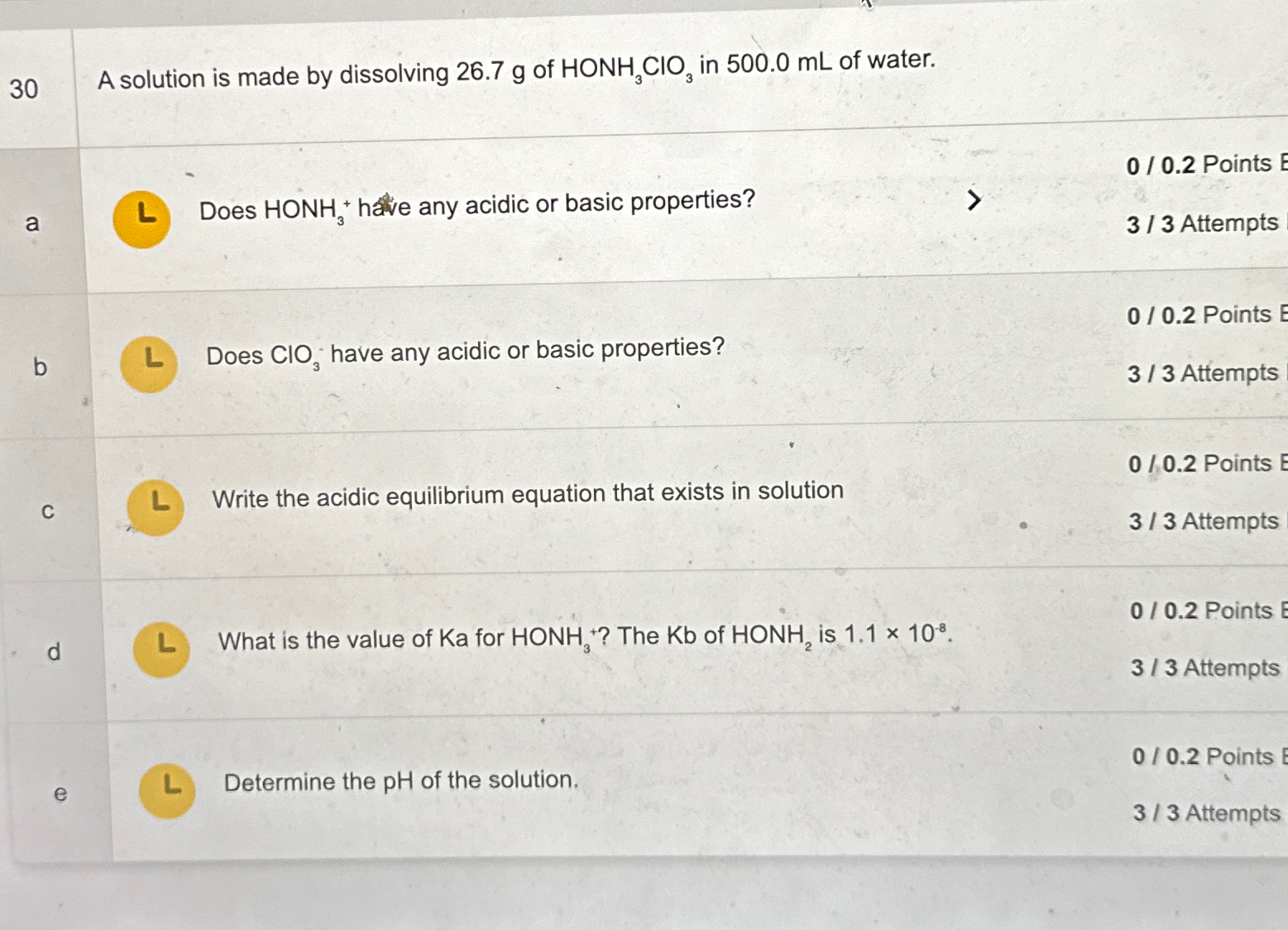 Solved 30 ﻿A solution is made by dissolving 26.7g ﻿of | Chegg.com