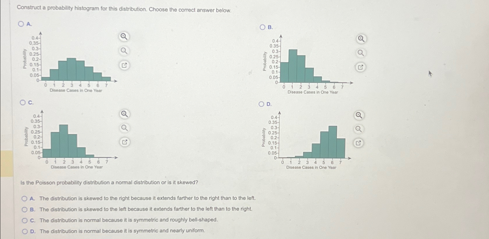 Construct a probability histogram for this | Chegg.com