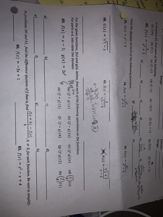 Solved Range: in Problem 45, find each of the following: (a) | Chegg.com