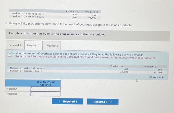 Number of material moves Number of machine hours 3. | Chegg.com