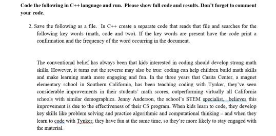 Solved NEED HELP WITH CODING ASAP! NEED BOTH PSEUDO CODE AND | Chegg.com