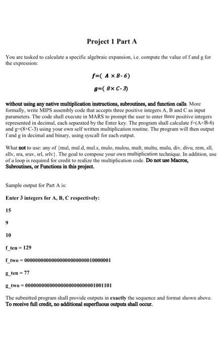 Solved Need help converting the following MIPS/MARS program | Chegg.com