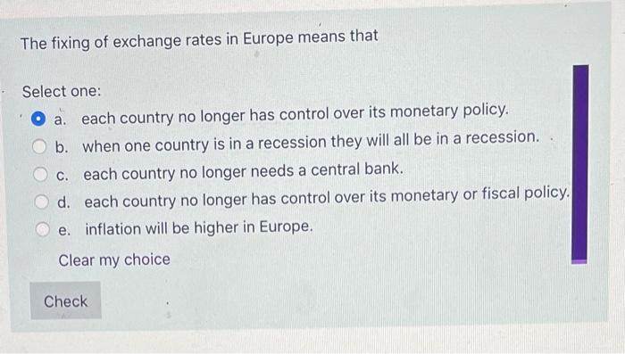 Solved An appreciation of a country's currency leads to | Chegg.com