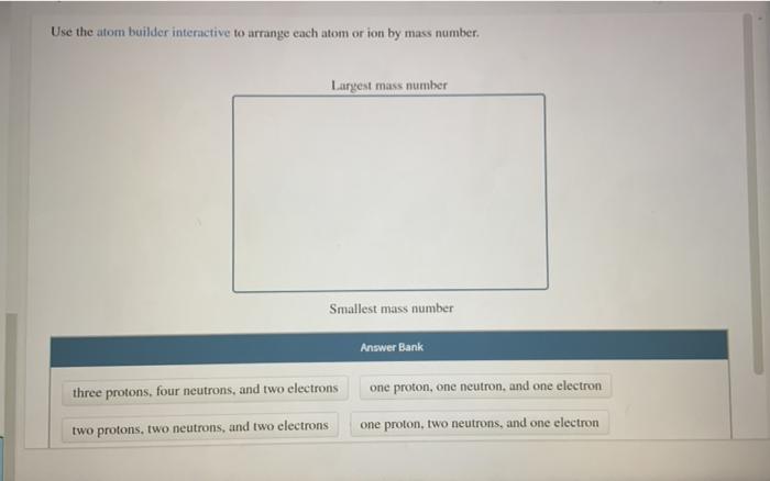 Solved Use the atom builder interactive to arrange each atom | Chegg.com