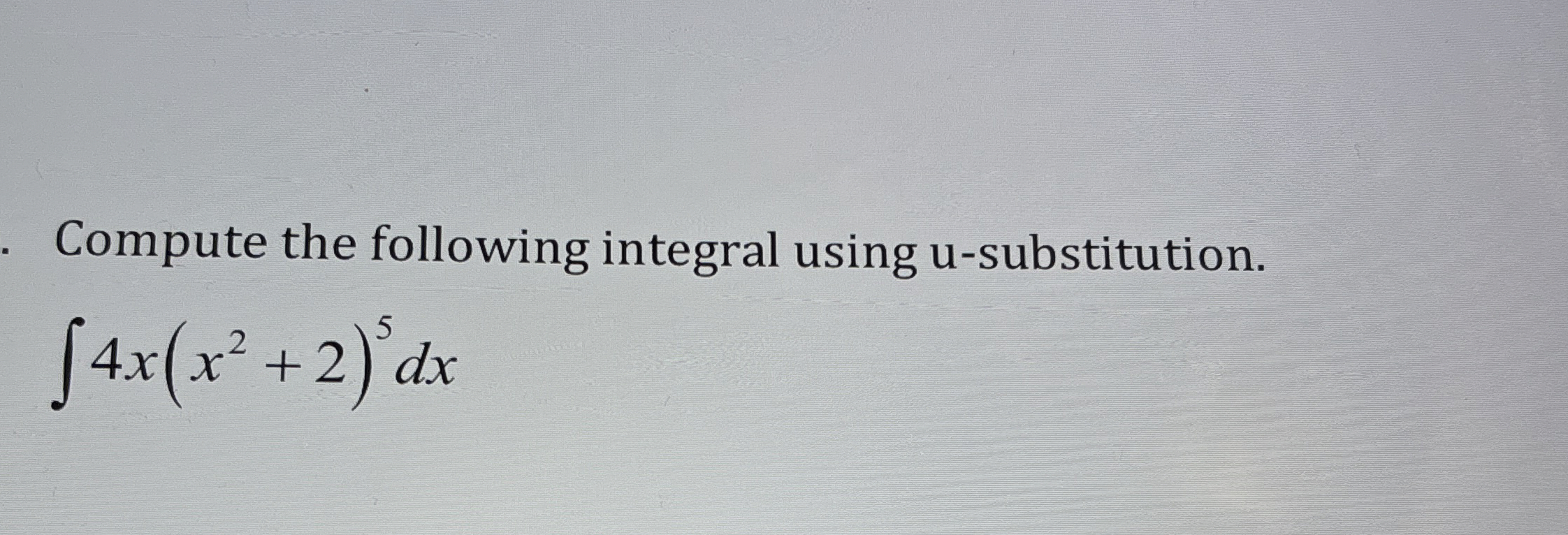 Solved Compute the following integral using | Chegg.com