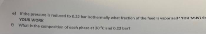 Solved Problem 2 (13 points). A compressed liquid feed | Chegg.com