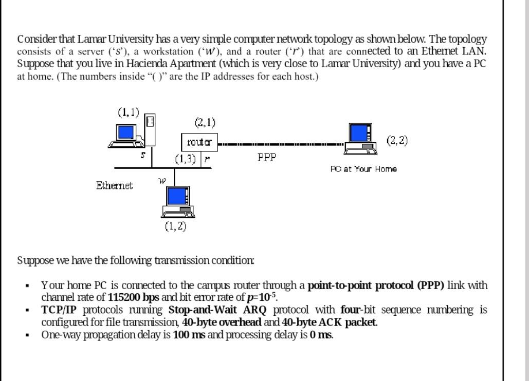 Consider that Lamar University has a very simple | Chegg.com