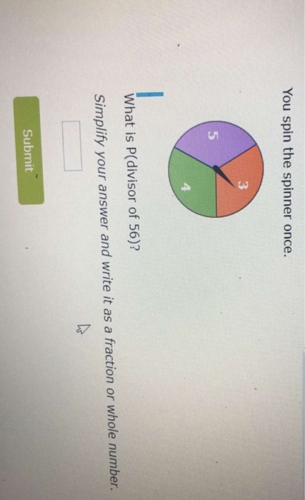 Solved What is P(divisor of 56)? Simplify your answer and | Chegg.com