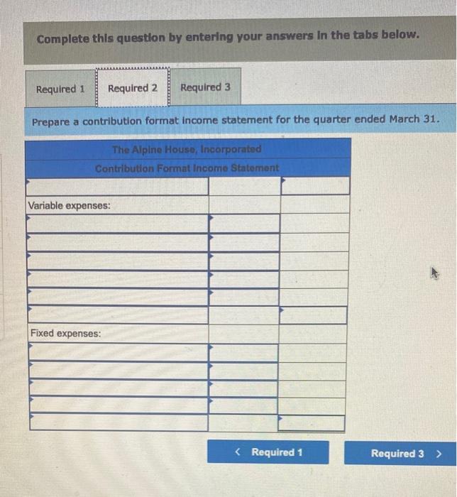 Solved Exercise 1-15 (Static) Traditional and Contribution | Chegg.com