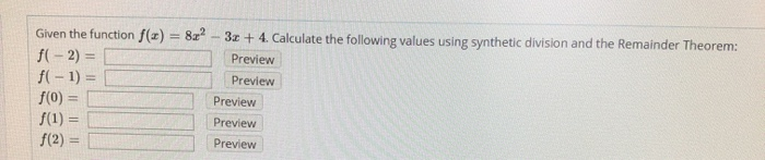 Solved 3 +4. Calculate the following values using synthetic | Chegg.com