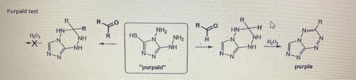 Solved Draw out full mechanism of Purpald test with | Chegg.com