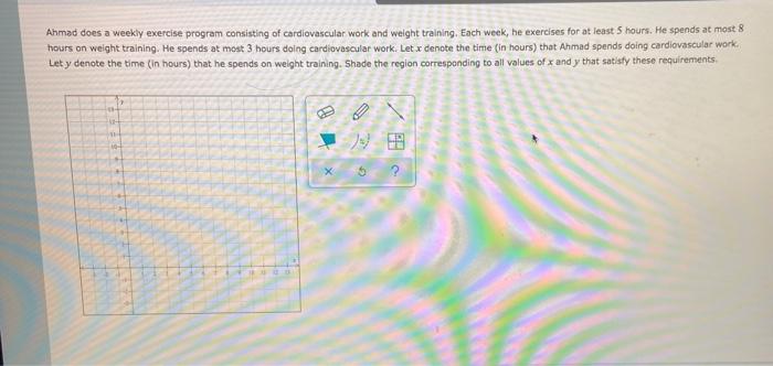 Solved Ahmad does a weekly exercise program consisting of | Chegg.com