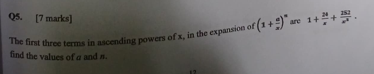 Solved The first three terms in ascending powers of x, ﻿in | Chegg.com