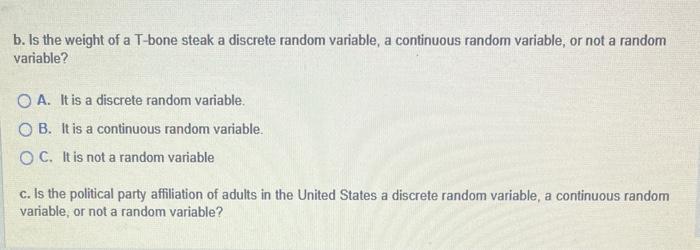 Solved Determine whether the value is a discrete random | Chegg.com