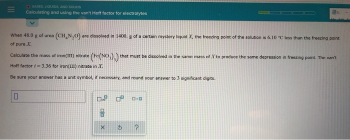 Solved GASES, LIQUIDS, AND SOLIDS Calculating and using the | Chegg.com