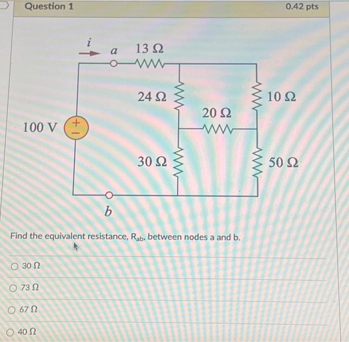Solved Find the equivalent resistance, Rab, between nodes a | Chegg.com
