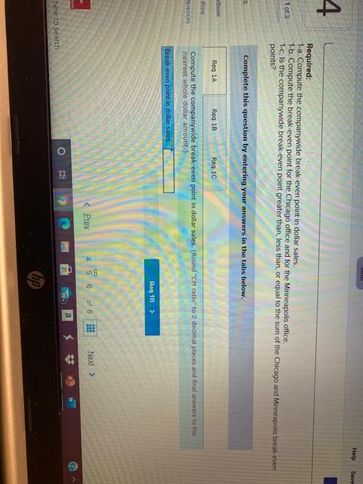 Solved Help Save & E Chec Required information {The | Chegg.com