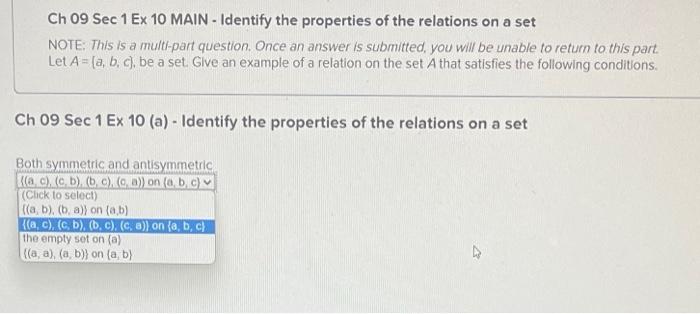 Solved Ch 09 Sec 1 Ex 10 MAIN - Identify the properties of | Chegg.com