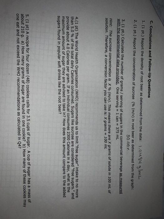 Solved C. Conclusions and Follow-Up Questions 1. (1 pt.) | Chegg.com