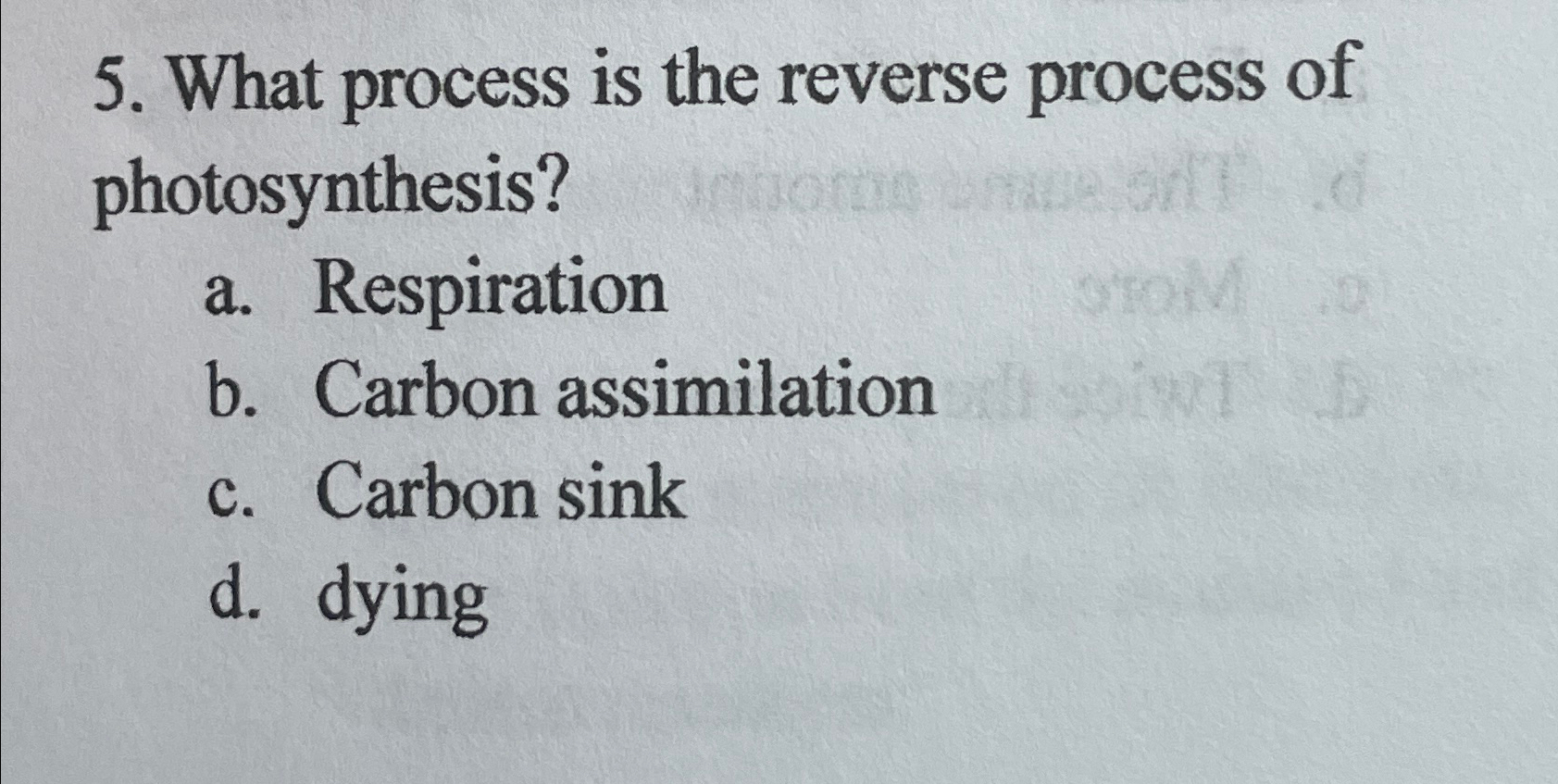 Solved What process is the reverse process of | Chegg.com