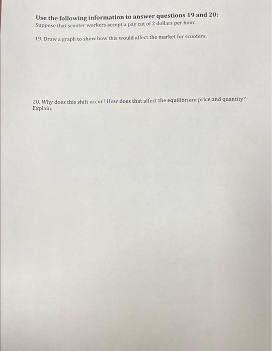 Solved Use the following information to answer questions 6 | Chegg.com