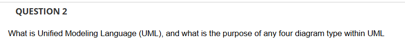 Solved QUESTION 2in system engineeringWhat is Unified | Chegg.com