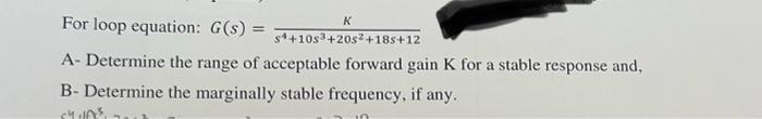 Solved write a MATLAB code that displays the routh hurwitz | Chegg.com