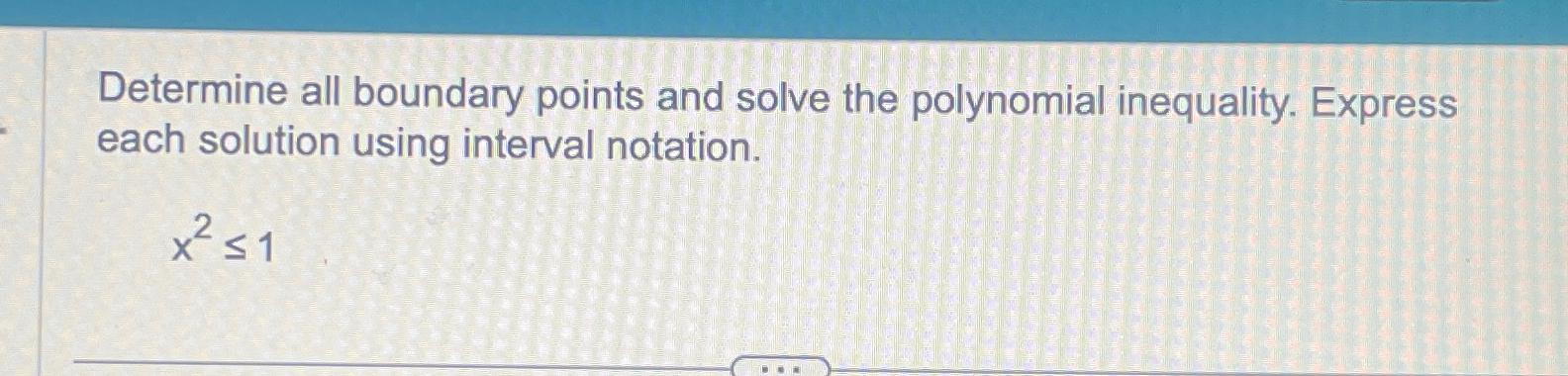 Solved Determine all boundary points and solve the | Chegg.com