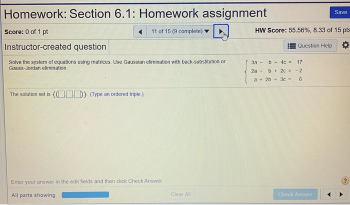 Solved Homework Section 6 1 Homework Assignment Save Hw