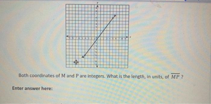 Solved 2 5 Both coordinates of M and P are integers. What is | Chegg.com