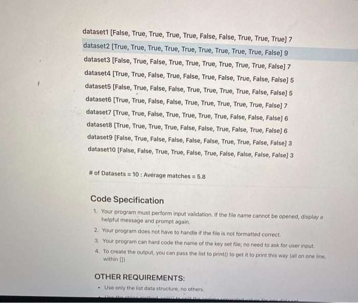 Solved HW8: Working with Data Files and Lists You have been | Chegg.com