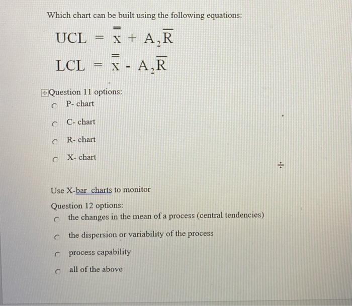 Solved To calculate the CL for the X-chart, you need to | Chegg.com