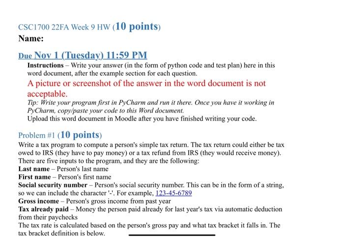 Solved Due Nov 1 (Tuesday) 11:59 PM Instructions - Write | Chegg.com
