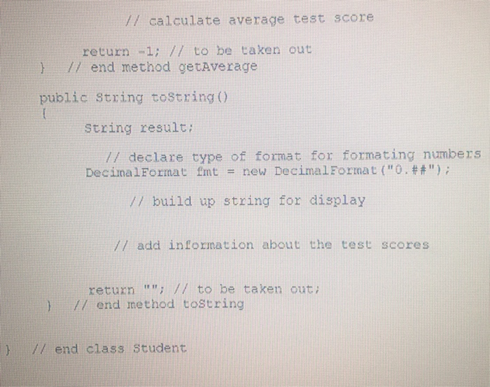 Solved Tests Provide A Constructor That Sets On Parameter 3052