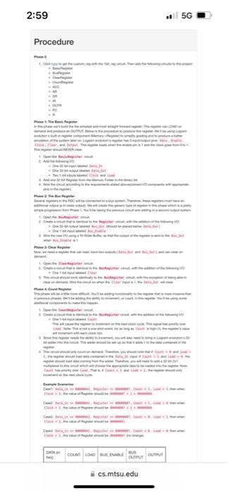 In this lab you will build the 32-bit registers of | Chegg.com