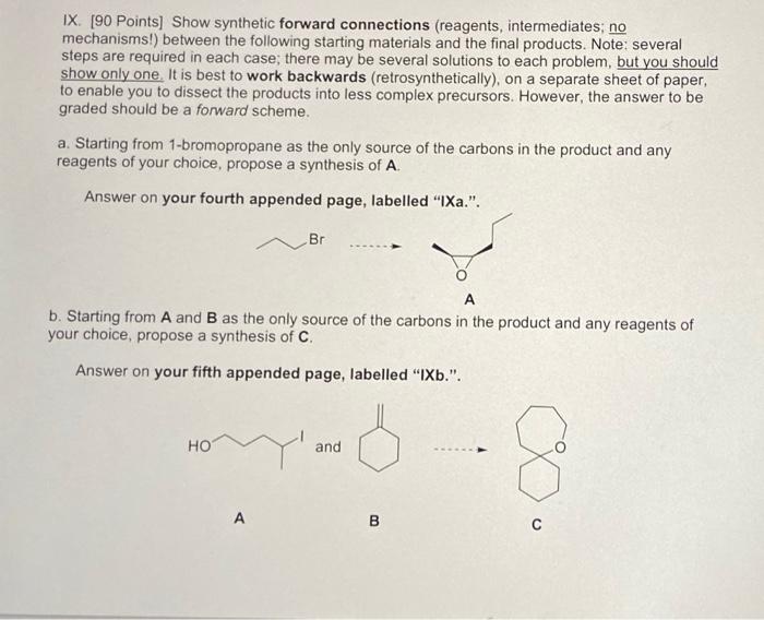 IX. [90 Points] Show synthetic forward connections | Chegg.com
