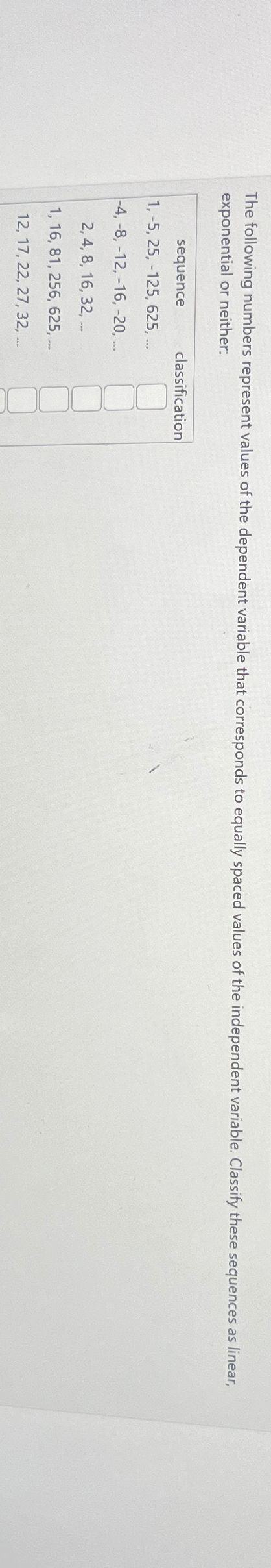 Solved The following numbers represent values of the | Chegg.com