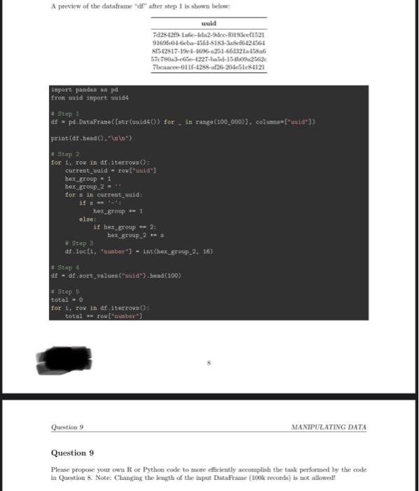 Please propose your own R or Python code to more | Chegg.com