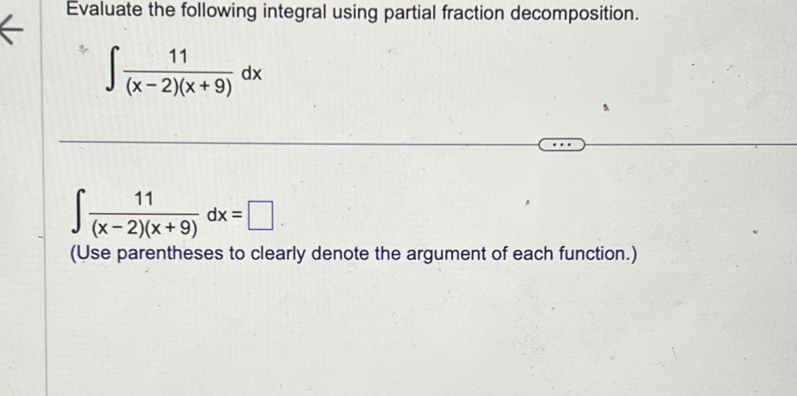 Solved Evaluate the following integral using partial | Chegg.com