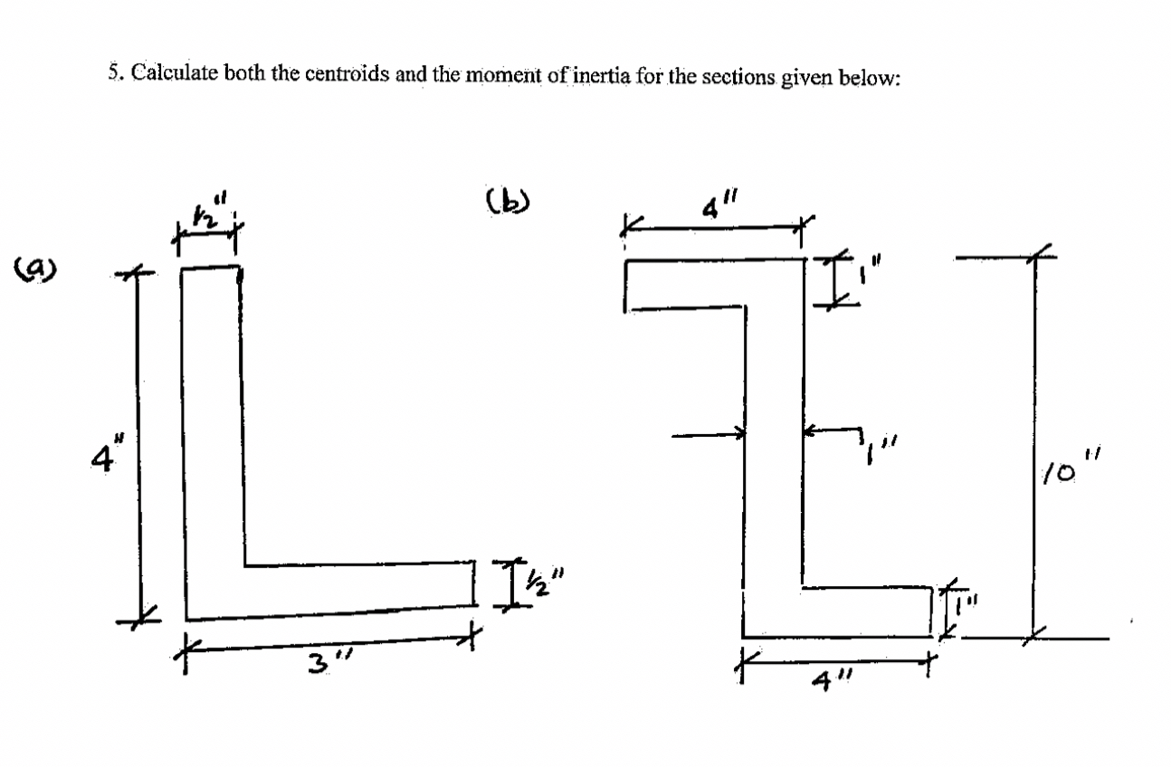 Solved Find both the centroids and the moment of inertia for | Chegg.com