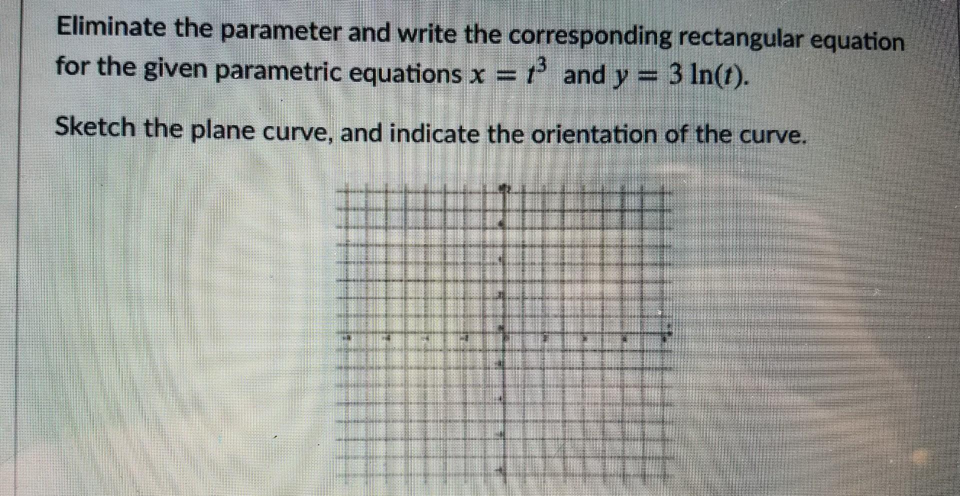 Solved Eliminate the parameter and write the corresponding | Chegg.com