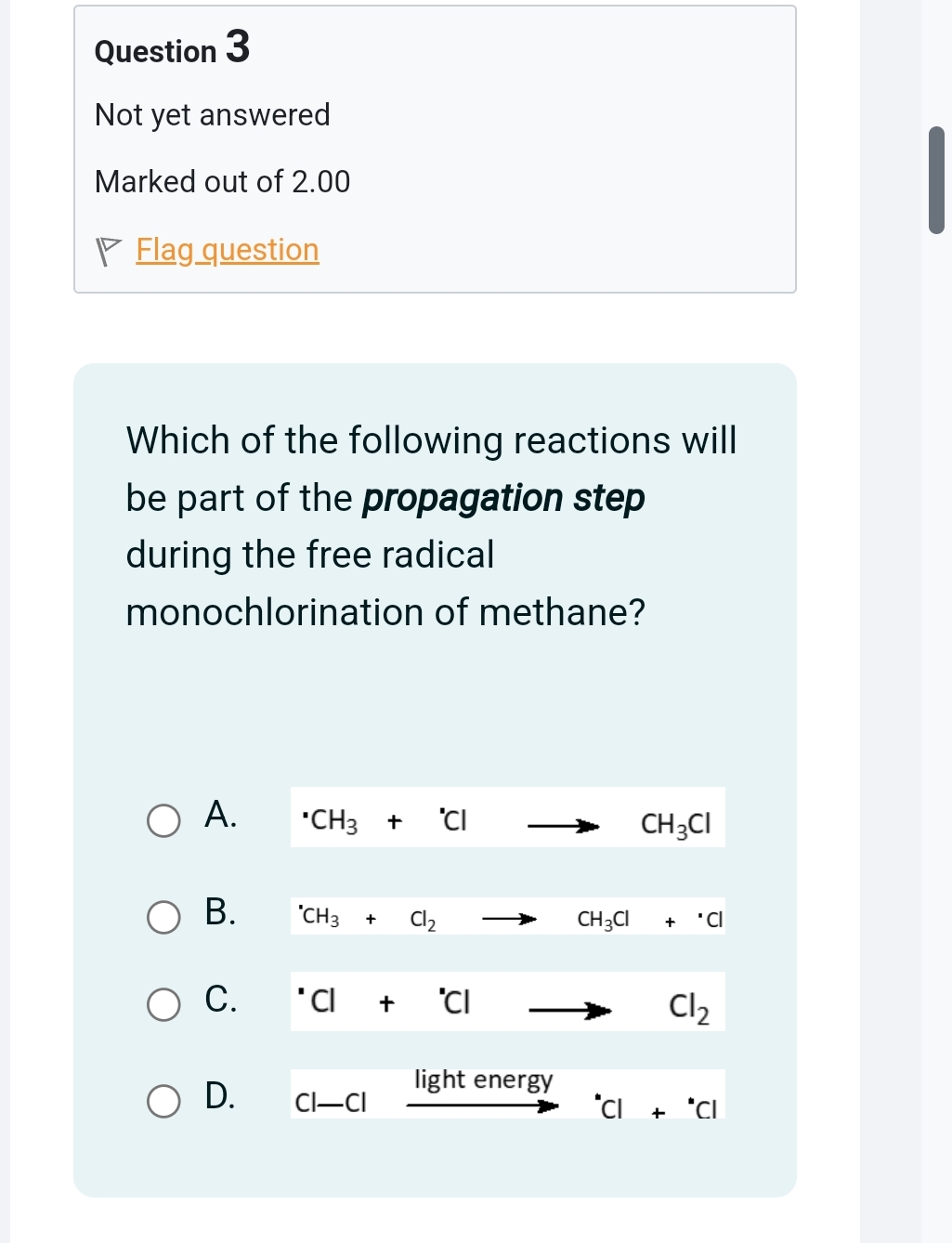 Solved Question 3Not yet answeredMarked out of | Chegg.com