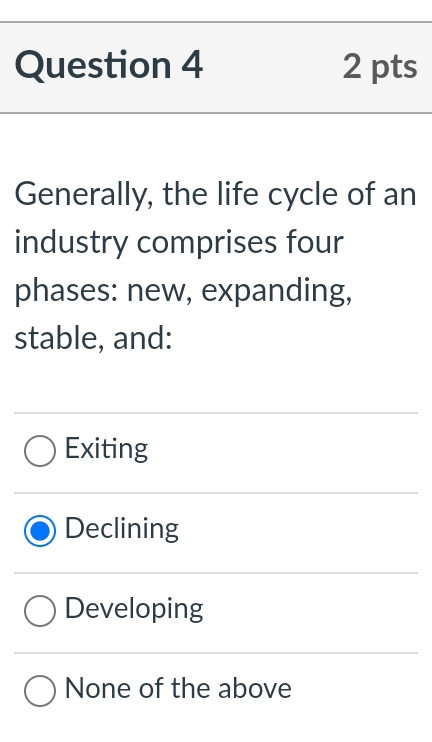 Solved Question 42 ﻿ptsGenerally, the life cycle of an | Chegg.com