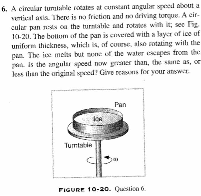 Solved 6. A circular turntable rotates at constant angular | Chegg.com