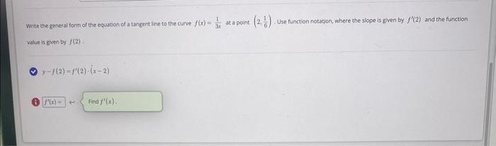 Solved Write the general form of the equation of a tangent | Chegg.com