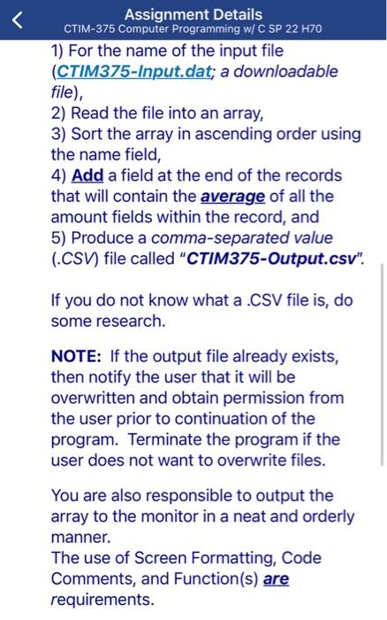 Solved Please write a c code and a plan write up for the c | Chegg.com