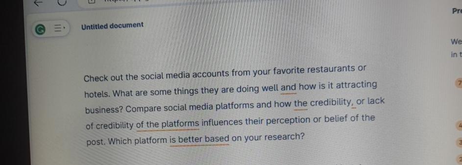 Solved Untitled documentCheck out the social media accounts | Chegg.com